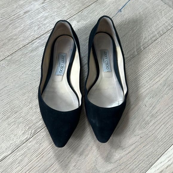 Jimmy Choo | Shoes | Jimmychoo Romy Leather Pointed Toe Ballet Flats In ...